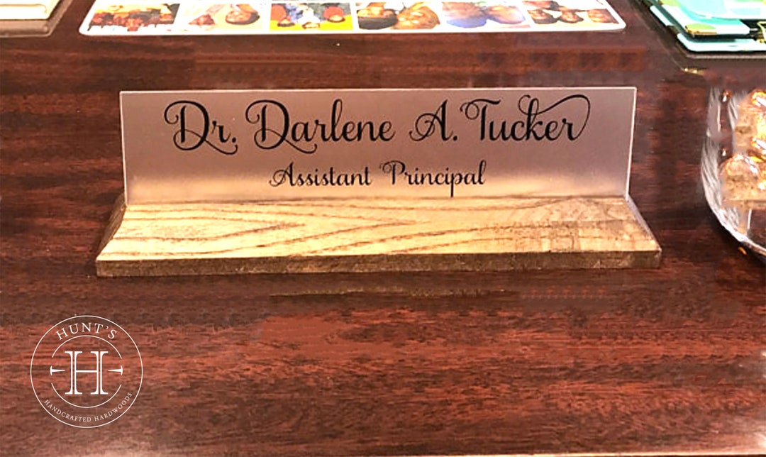 Desk Name Plate, Name Plate for Office, Desk Name Plaque, Principal ...