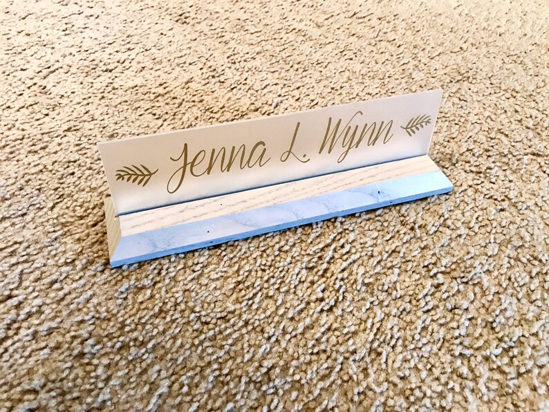 Unique Office Decor Modern Name Plate Design Employee Gift - Etsy