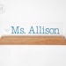 SUN-BLEACHED Rustic Desk Sign Modern Office Unique Name Tag for Desk ...