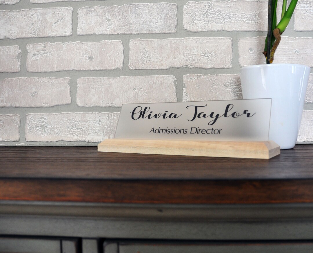Desk Name Plate, Office Name Plate, Name Plaque, Principal Name Plate ...