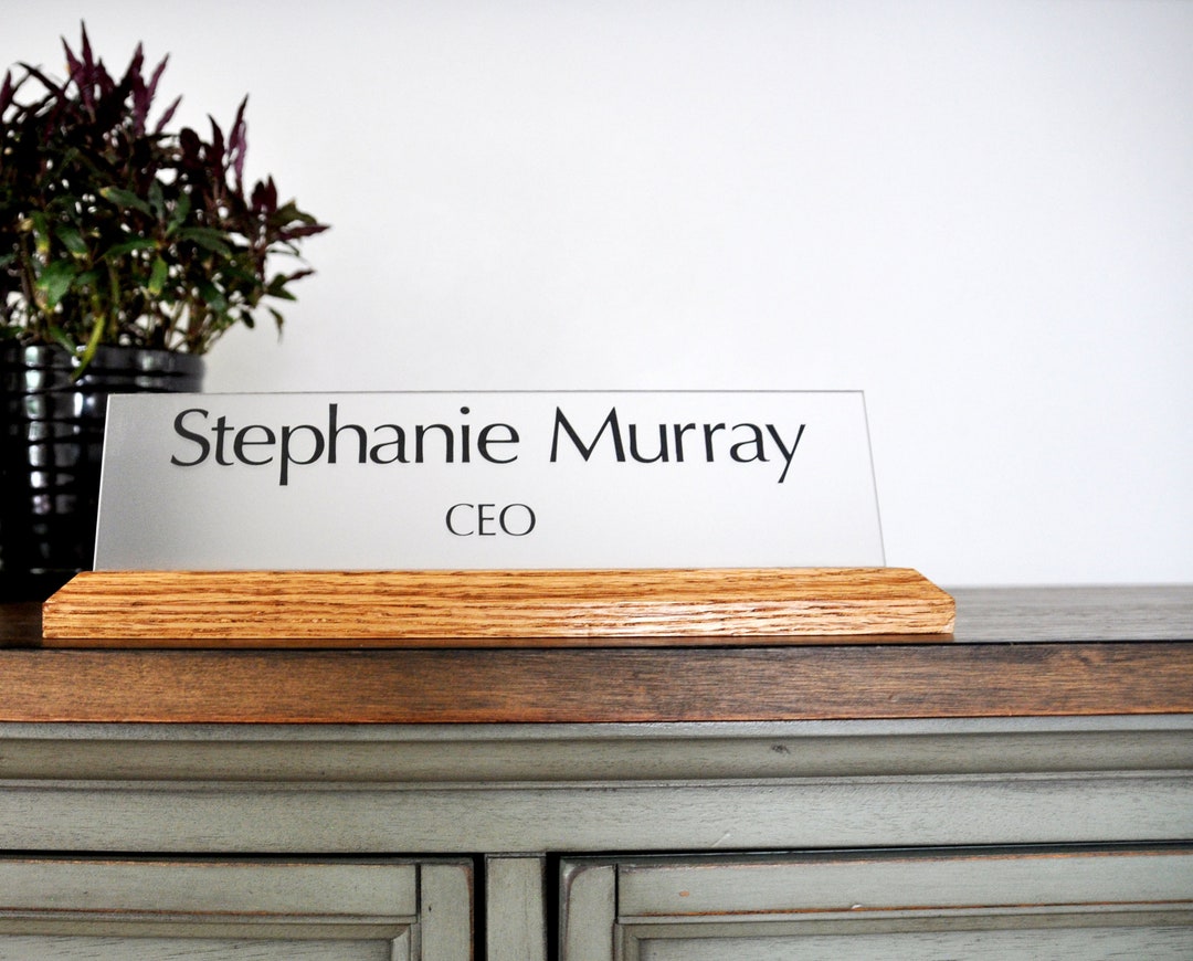 Personalized Desk Nameplate, Office Name Plate, Name Plate for Desk ...
