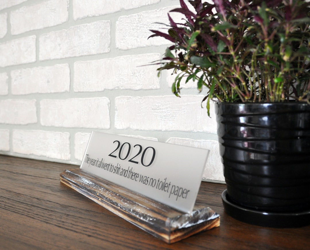 Driftwood, Barn Wood, Rustic Desk Name Plate, Funny Office Sign, Office ...