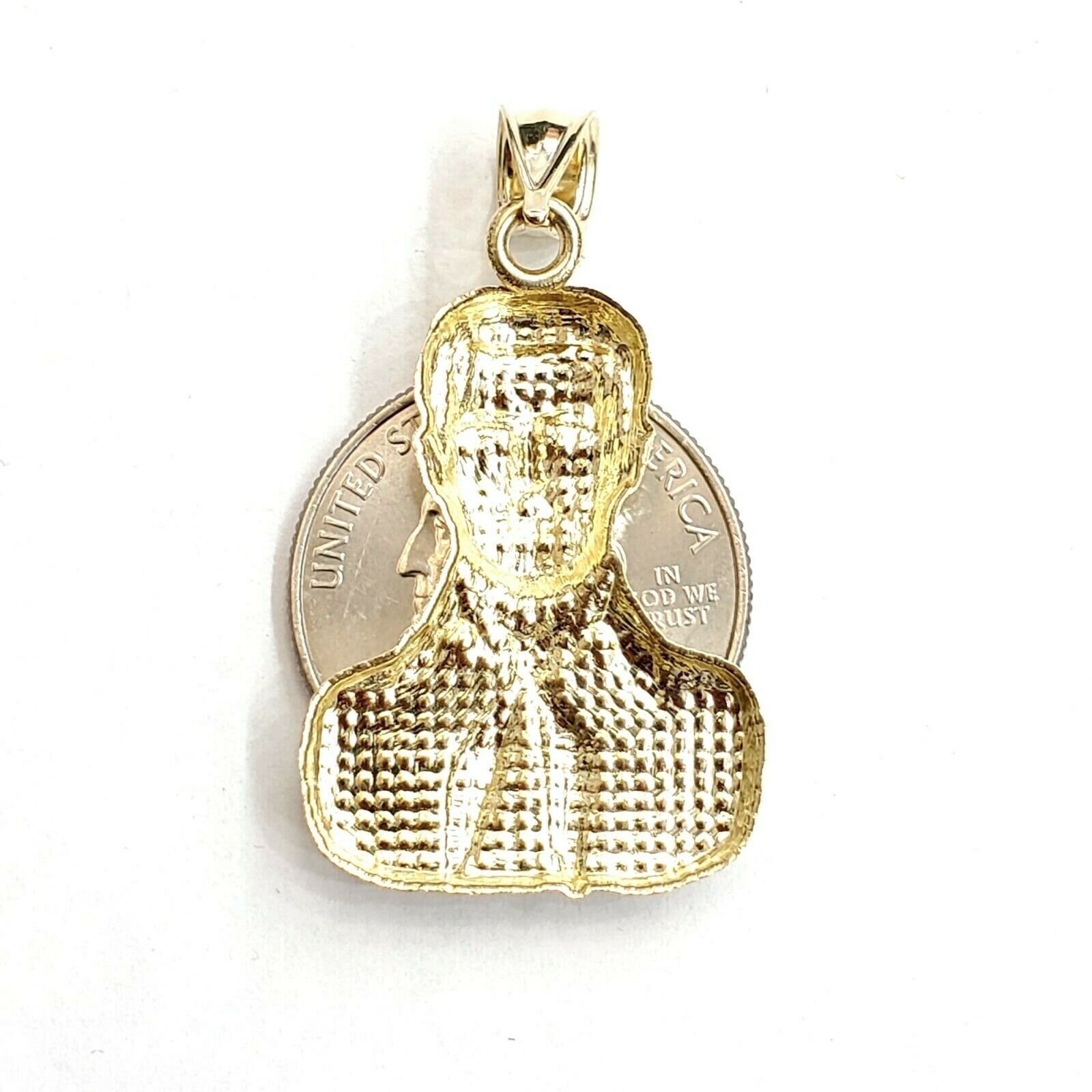 10k Yellow Gold Jesus Malverde Narco Saint Sinaloa Pendant | Etsy