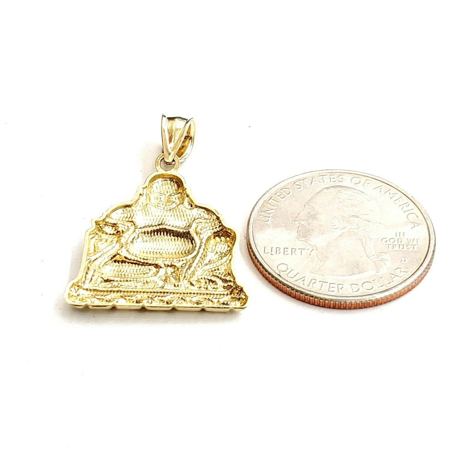 New 10k yellow gold buddha Buda Buddah pendant charm fine | Etsy
