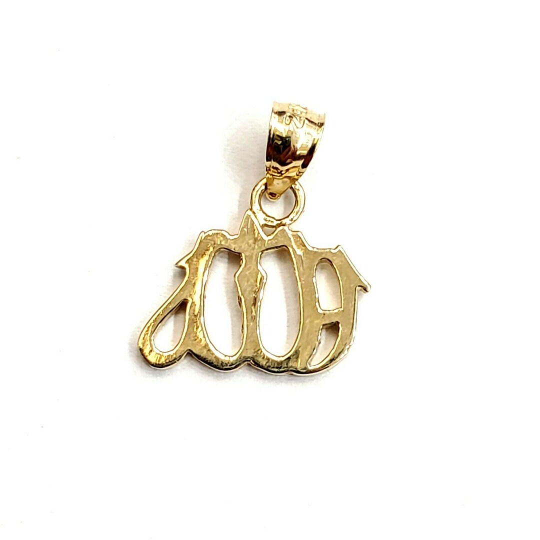 New 14K Yellow Gold Allah Islamic God Pendant Charm Religious Fine ...