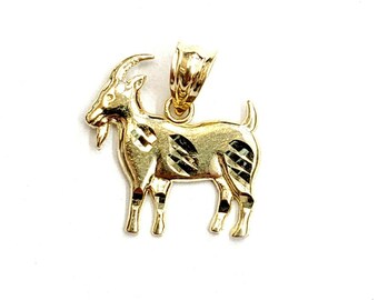 Diamond Goat Pendant | Etsy