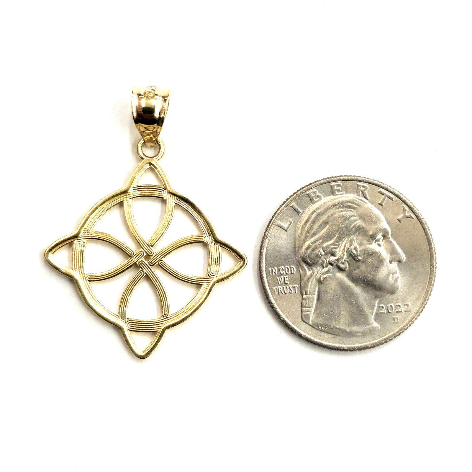 14k Yellow Gold Nudo De Bruja Witches Knot Pendant Gift Fine Jewelry ...