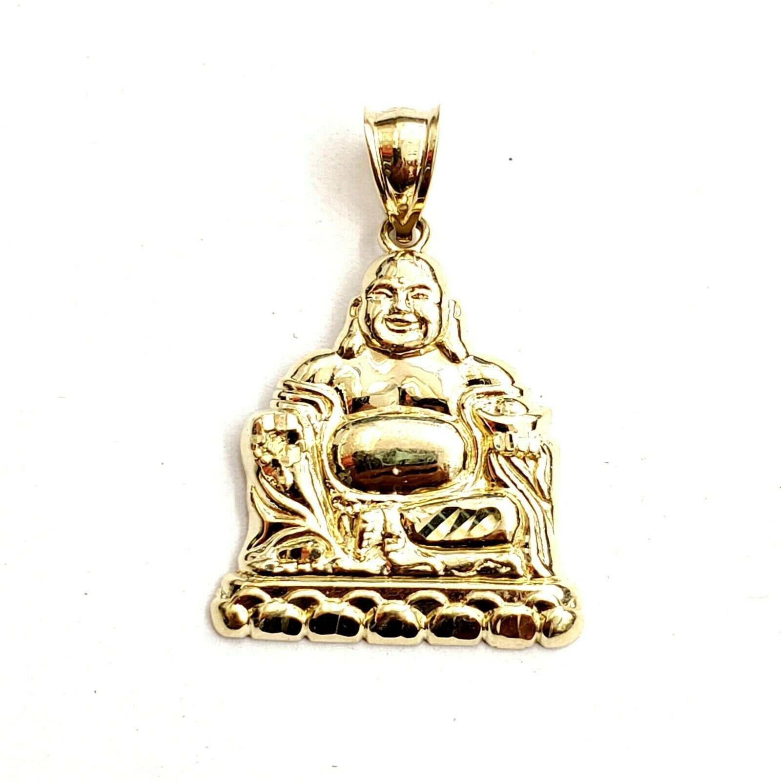 New 10k yellow gold buddha Buda Buddah pendant charm fine | Etsy