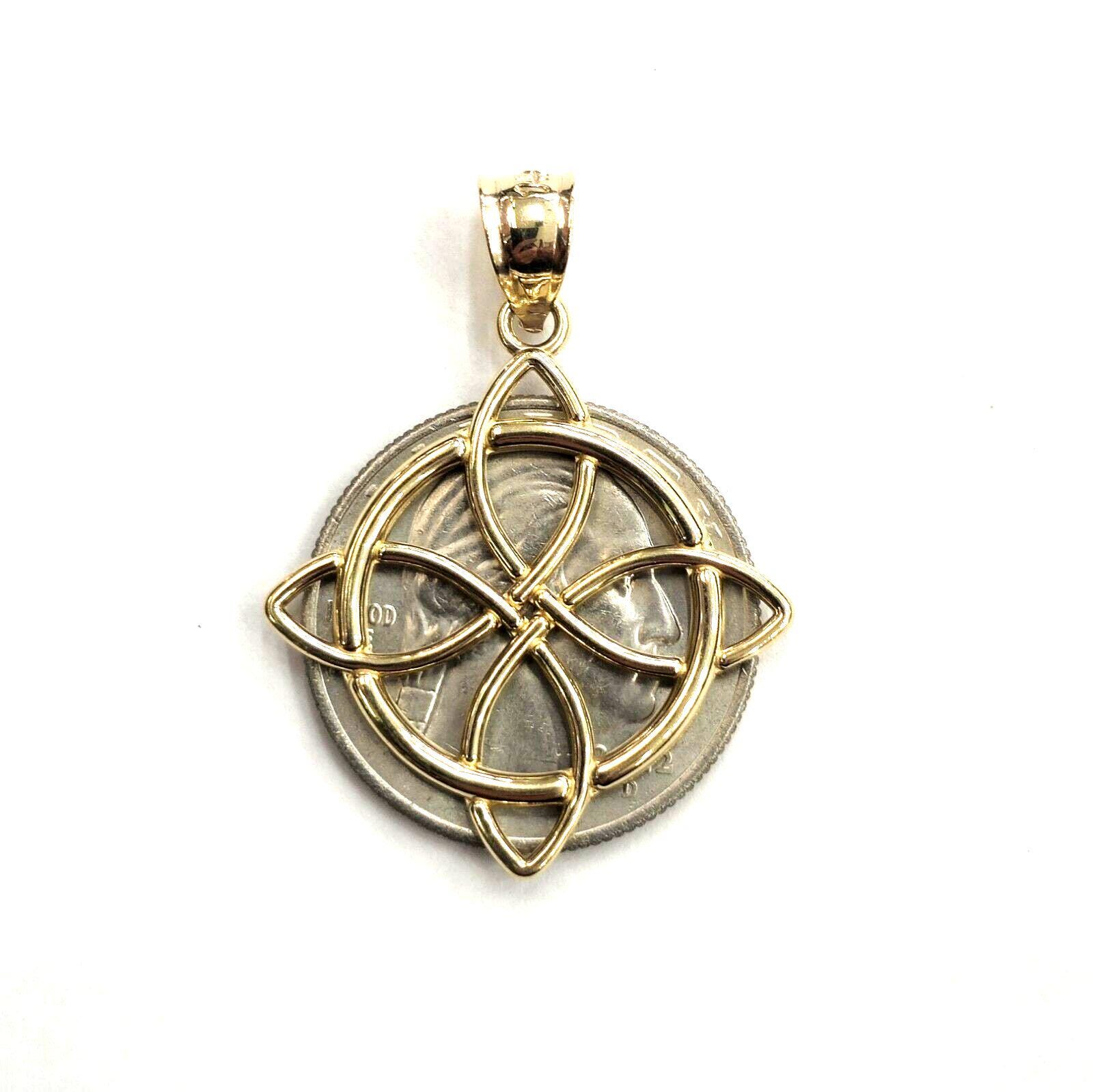 14k Yellow Gold Nudo De Bruja Witches Knot Pendant Gift Fine Jewelry ...