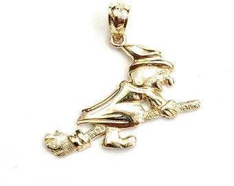 14k Gold Witch Jewelry - Etsy
