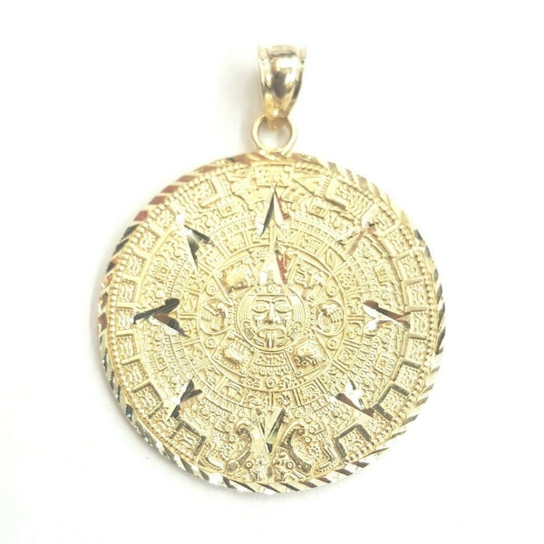 Gold Aztec Pendant - Etsy