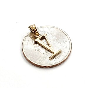 New 14KT Yellow Gold Solid Roman Number 5 Pendant Charm Gift Fine ...