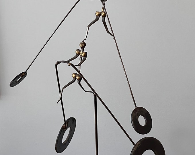 Strauss 1975 Balancing Man Kinetic Sculpture | FREE SHIPPING - Etsy