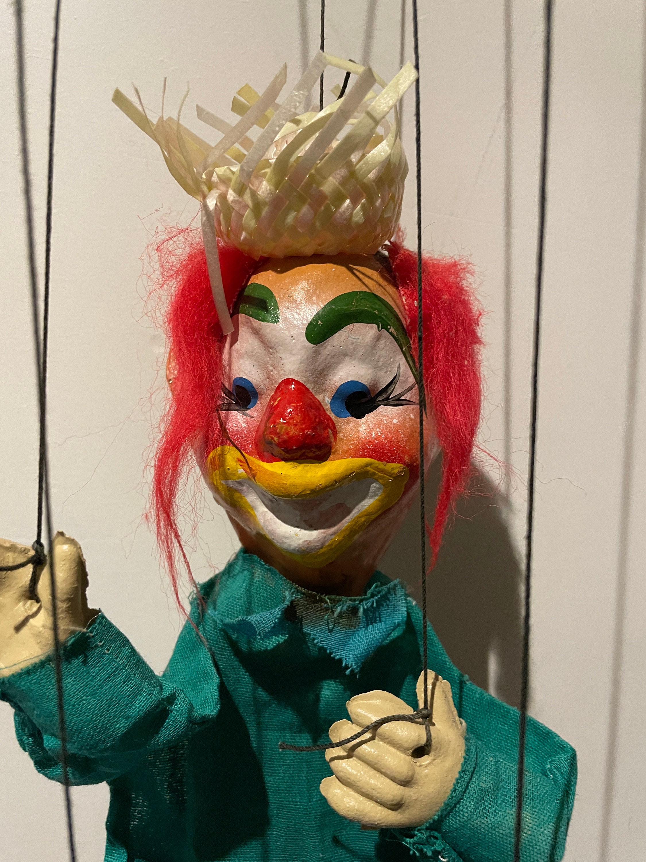Clown Puppets Pair of Marionette Clowns Gift for Theatre Lover - Etsy