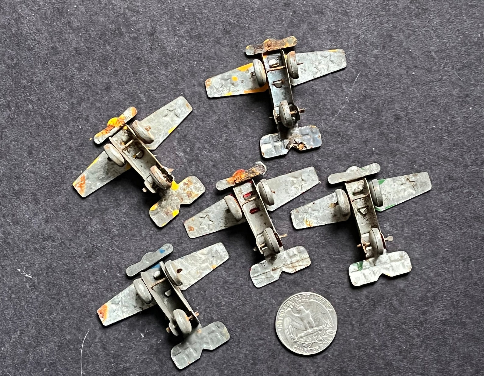 Vintage Penny Tin Planes | Set of 5 Planes | 1930s | FREE SHIPPING ...