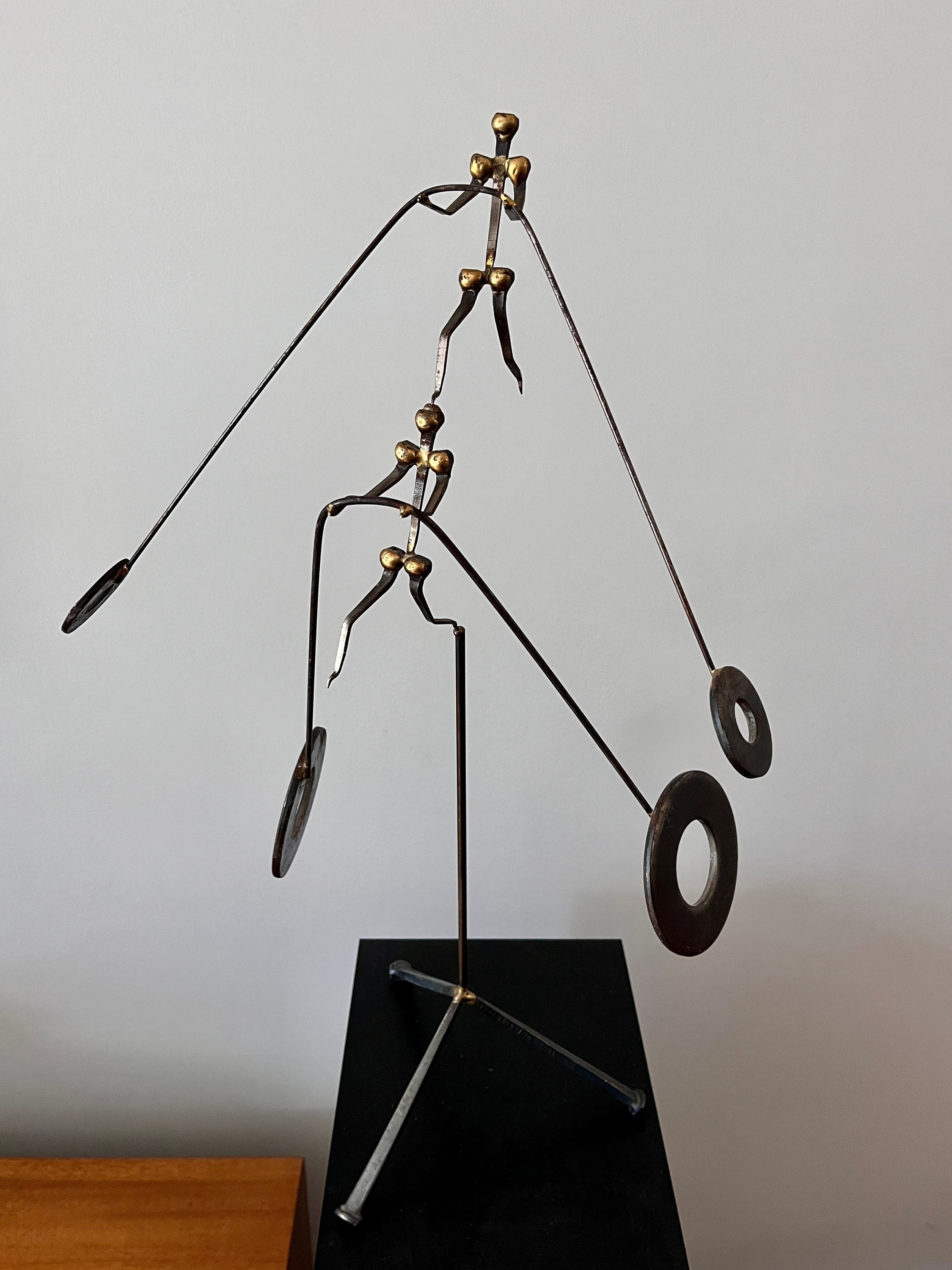 Strauss 1975 Balancing Man Kinetic Sculpture FREE SHIPPING - Etsy