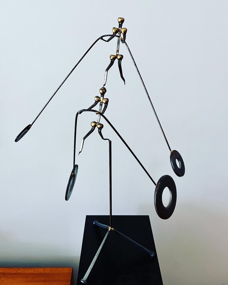 Strauss 1975 Balancing Man Kinetic Sculpture FREE SHIPPING - Etsy