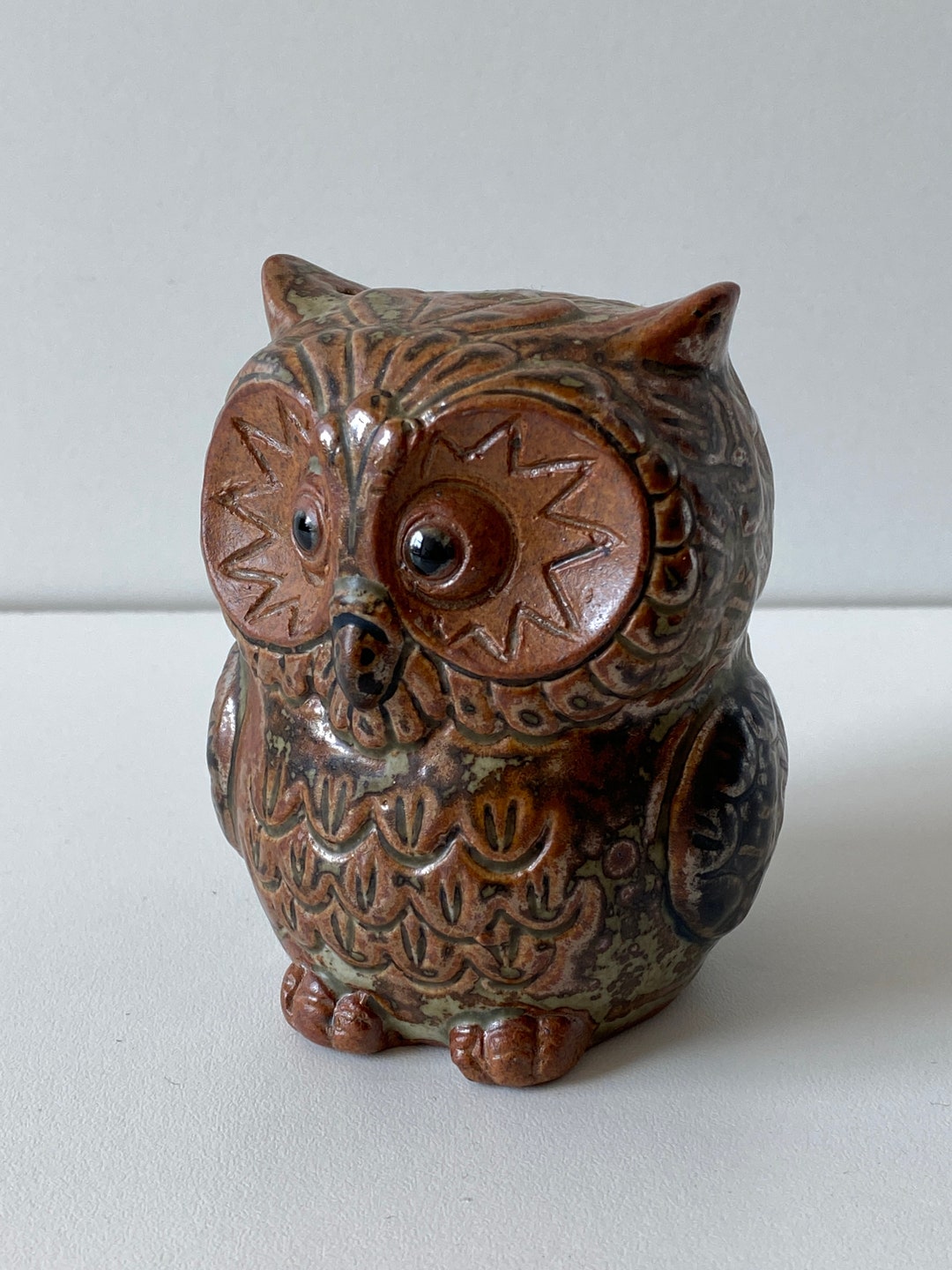 MCM Vintage Owl Money Bank Made in Japan - Etsy