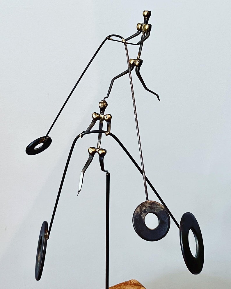 Strauss 1975 Balancing Man Kinetic Sculpture | FREE SHIPPING - Etsy
