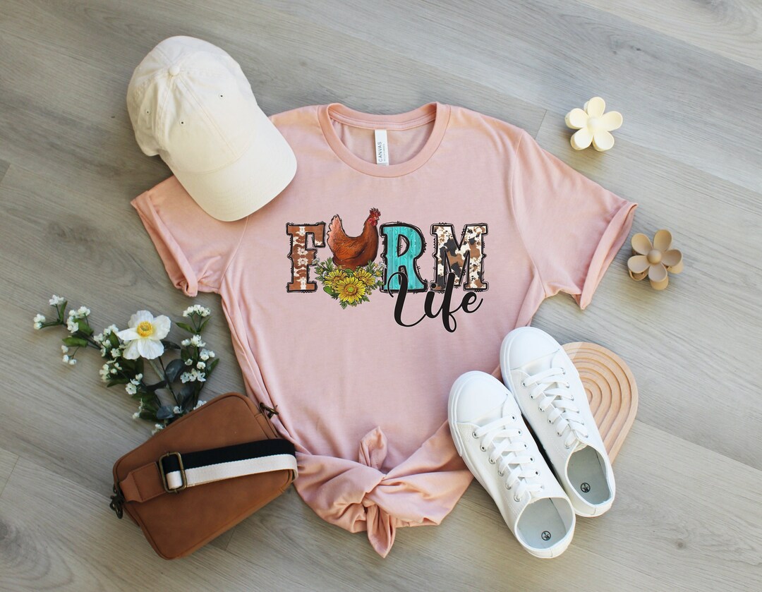 Farm Life Tee Farm Life Shirt Farm Lover Tee Chicken Lover Tee ...