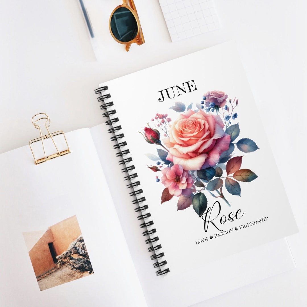 Birth Flower Notebook Birth Flower Journal Daily Journal Notebook ...