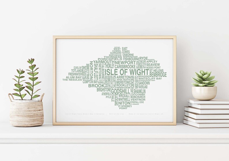 Isle of Wight, Towns, Map, Typography, Typographic, Graphic Design ...