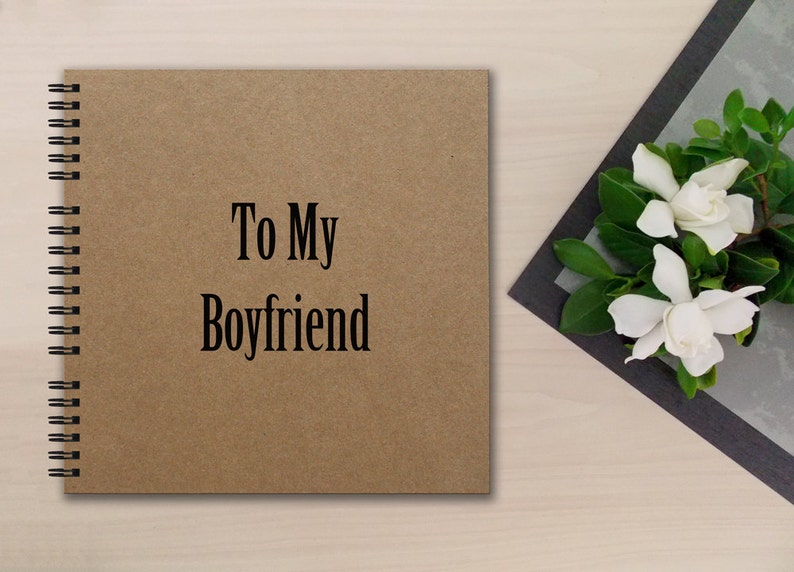 To My Boyfriend Hardcover Book Hardcover Journal Square - Etsy India
