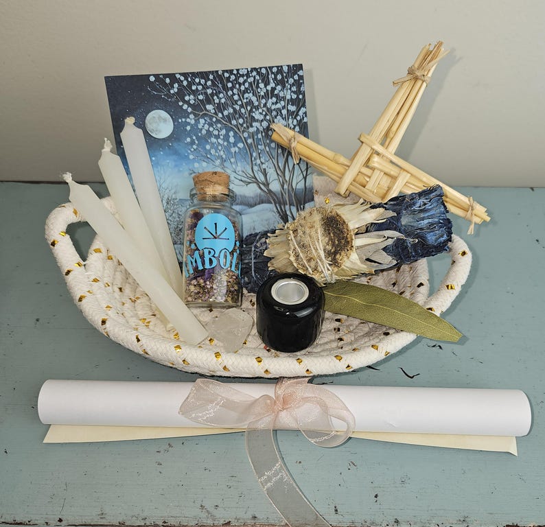 Imbolc Sage Bundle for Winter Solstice Gift Set for Witchy People ...