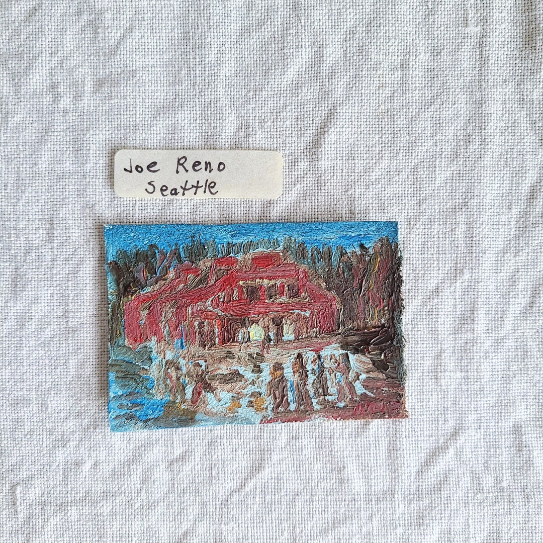 Mini Signed Joe Reno Seattle Painting - Etsy