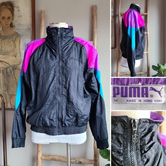 90s Vintage PUMA Track Top Jacket 1/4 Zip Women's Siz… - Gem
