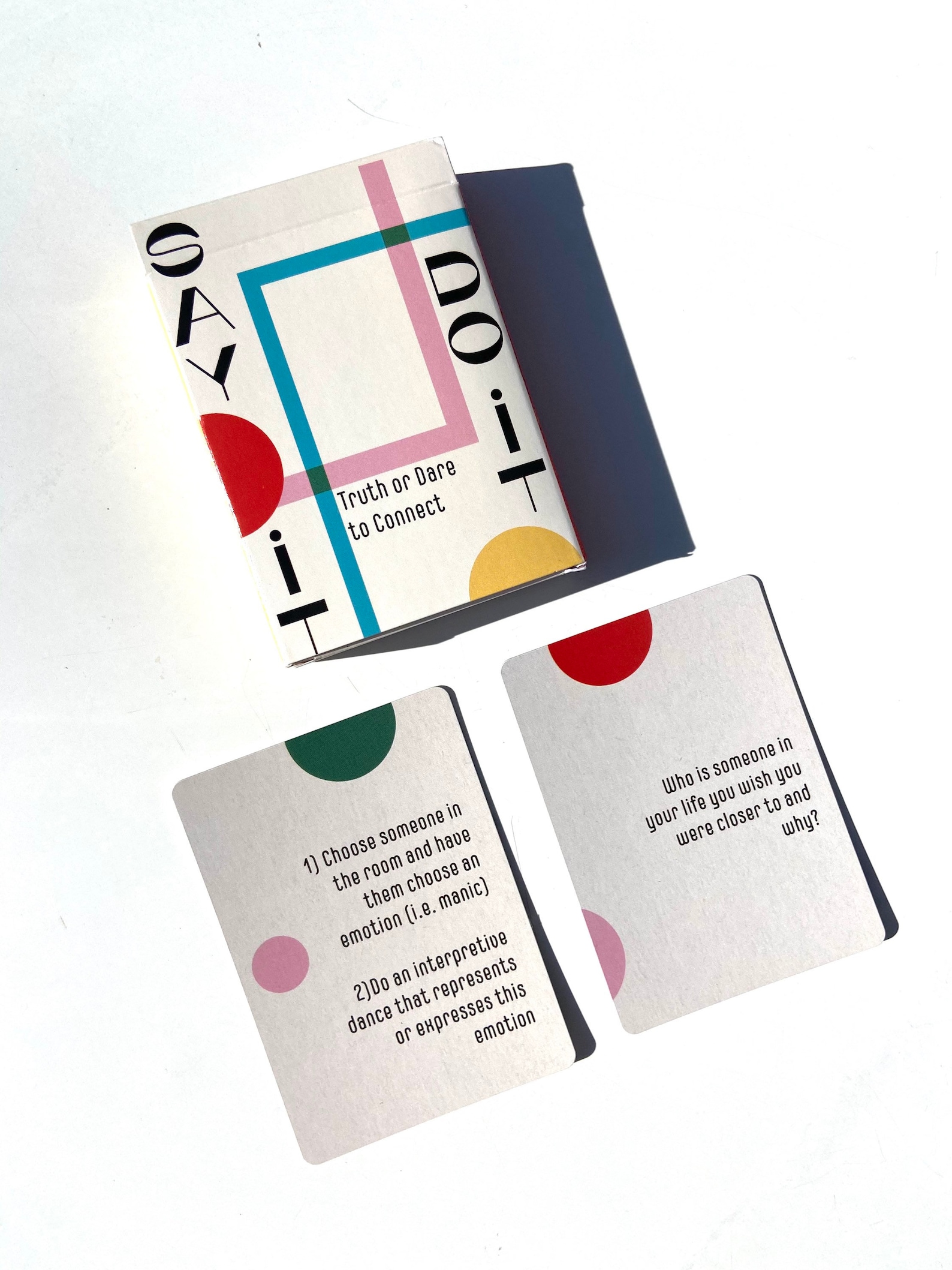 Say It Do It, Truth or Dare Card Game to Connect! Reflection Cards, Ice ...