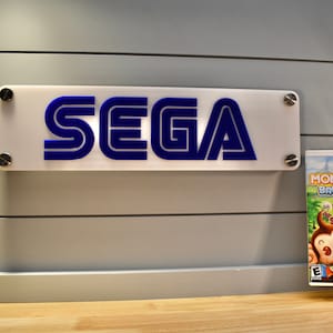 SEGA Logo Wall Plaque Premium Layered Acrylic Sign, Gameroom Decor ...