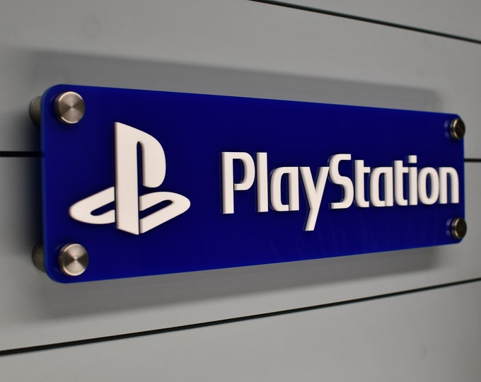 NEW Playstation Logo Wall Plaque PS3, PS4, PS5, Sign, Decor, Christmas ...
