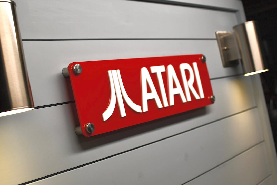 XL ATARI Logo Wall Plaque - Premium Layered Acrylic Sign, Gameroom ...