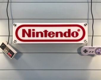 Super Nintendo Logo Wall Plaque Sign Decor Super Mario - Etsy