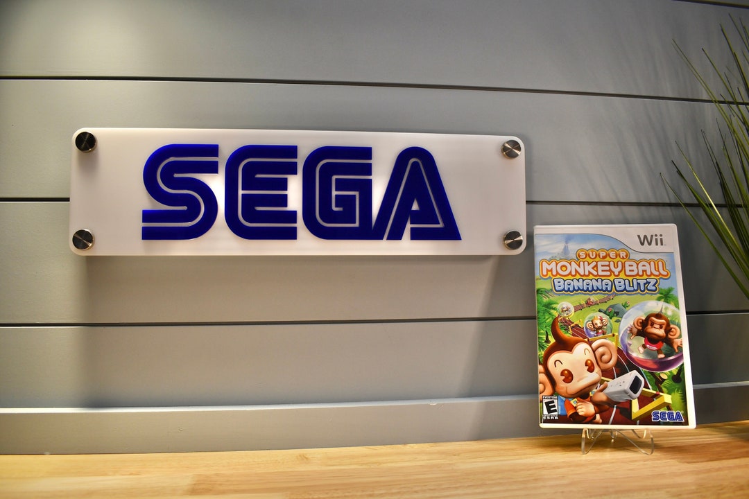 SEGA Logo Wall Plaque - Premium Layered Acrylic Sign, Gameroom Decor ...
