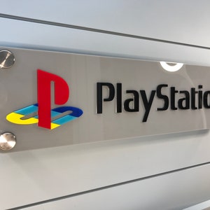 Playstation Logo Wall Plaque - Original Playstation, PS1, PSX, PS One ...