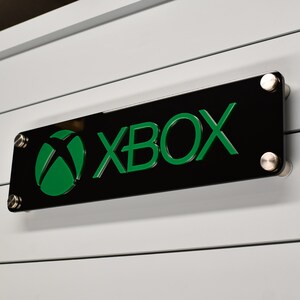 NEW XBOX Logo Wall Plaque Premium Layered Acrylic Sign, Gameroom Decor ...