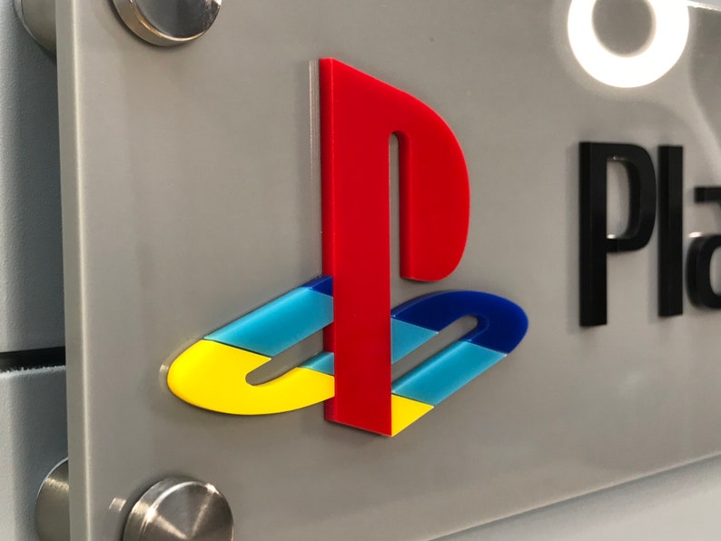 Playstation Logo Acrylic Wall Plaque – Gamer Room Decor - Etsy