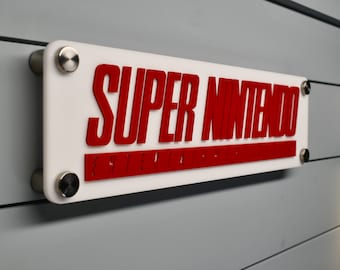 Nintendo Logo Wall Plaque Layered Sign Decor Super Mario - Etsy