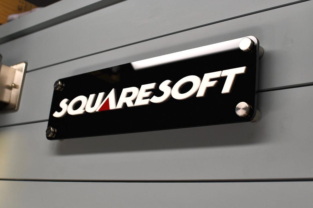 SQUARESOFT Logo Wall Plaque - Premium Acrylic Sign, Gameroom Decor - Etsy