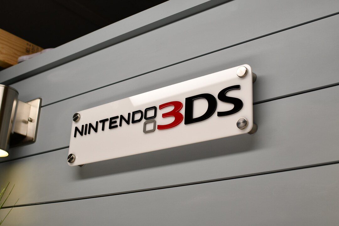 Nintendo 3DS Wall Plaque - Acrylic, Sign, Decor, Super Mario, Mario ...