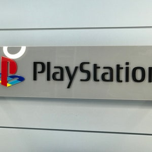 Playstation Logo Acrylic Wall Plaque – Gamer Room Decor - Etsy