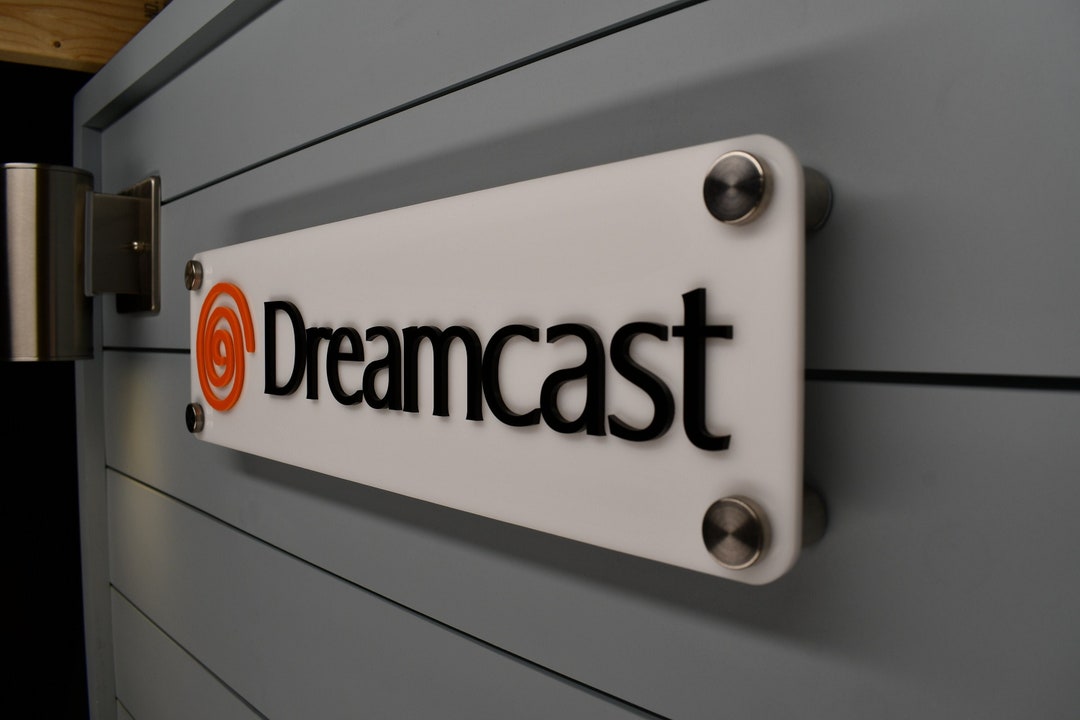 SEGA DREAMCAST Wall Plaque - Premium Layered Acrylic Sign, Gameroom ...