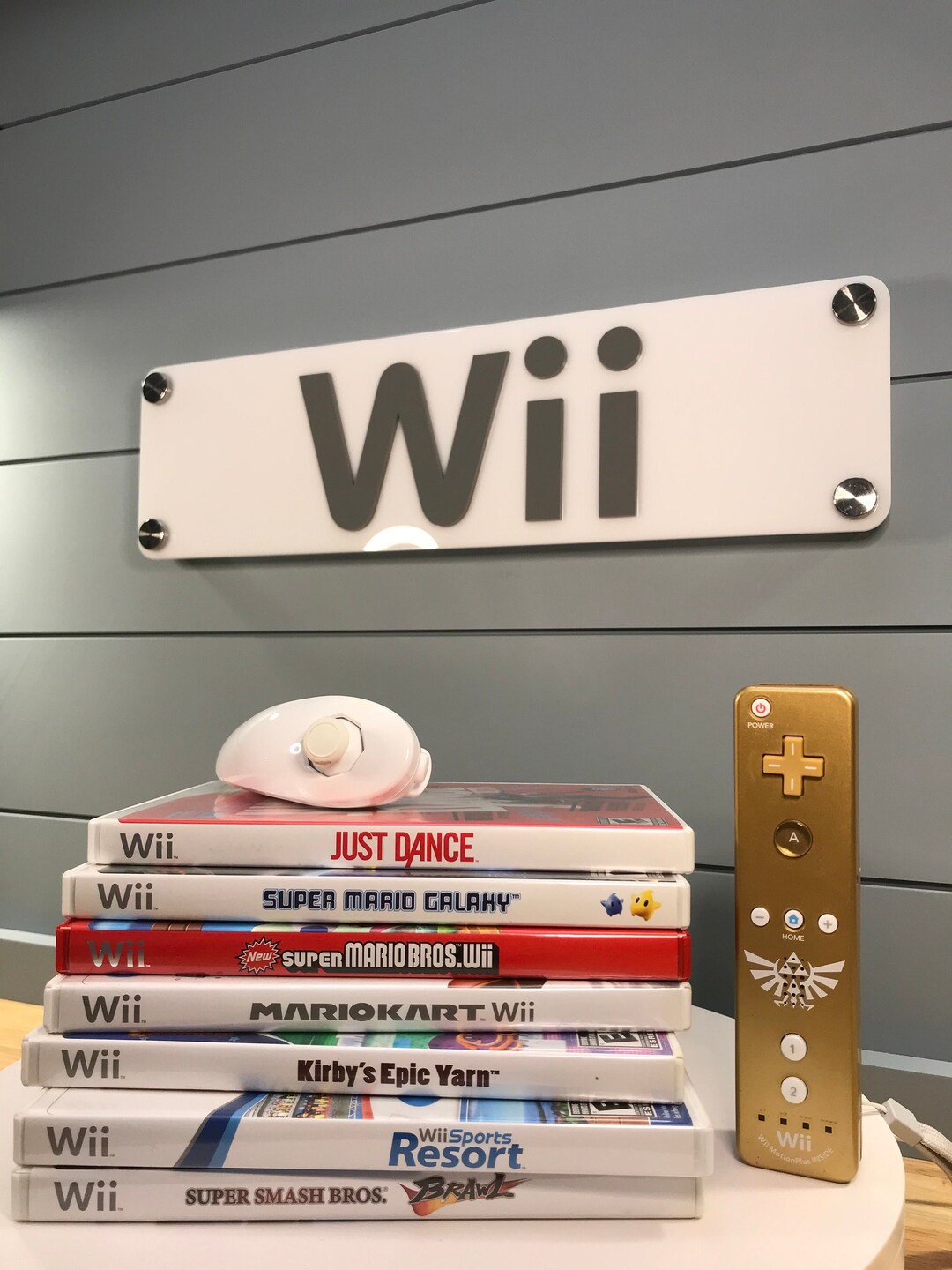 Nintendo Wii Logo Wall Plaque - Acrylic Gamer Room Decor - Etsy