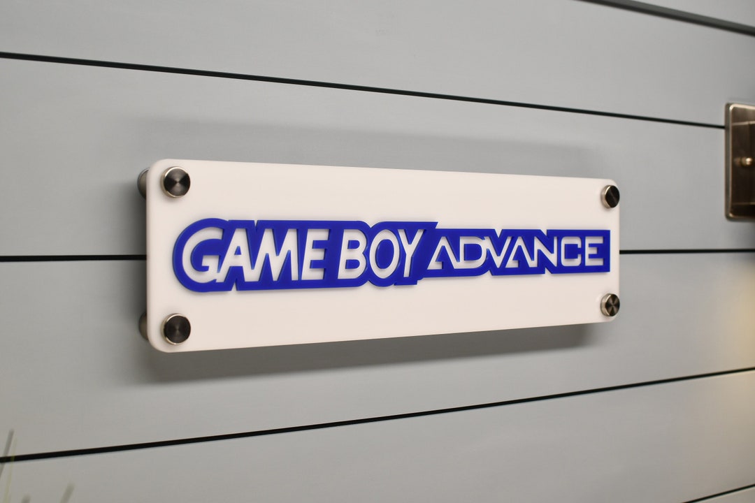 GAME BOY ADVANCE Wall Plaque - Layered Acrylic, Pokemon, Legend of ...