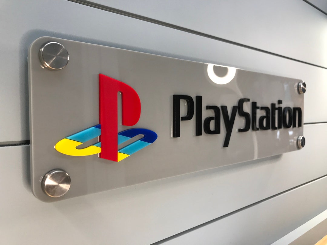 Playstation Logo Wall Plaque - Original Playstation, PS1, PSX, PS One ...