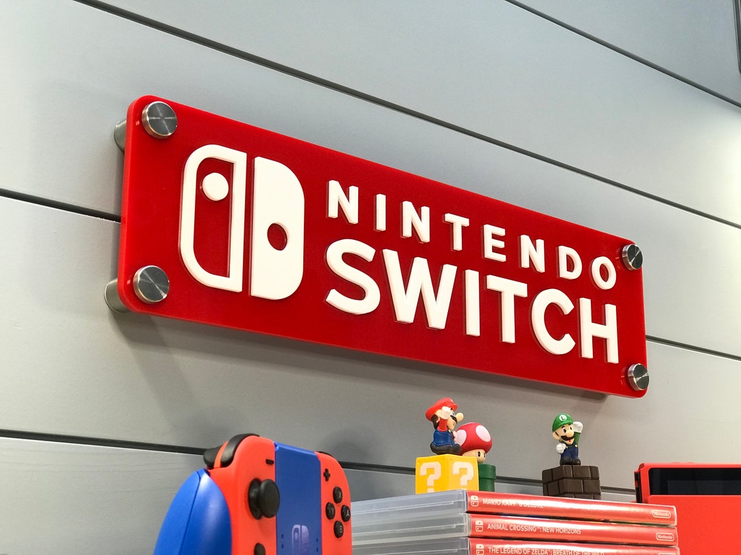 Nintendo Switch Logo Acrylic Wall Plaque – Gamer Room Decor - Etsy