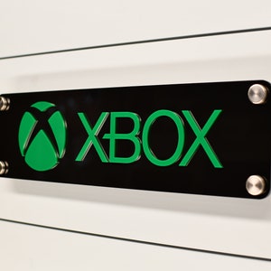 NEW XBOX Logo Wall Plaque - Premium Layered Acrylic Sign, Gameroom ...