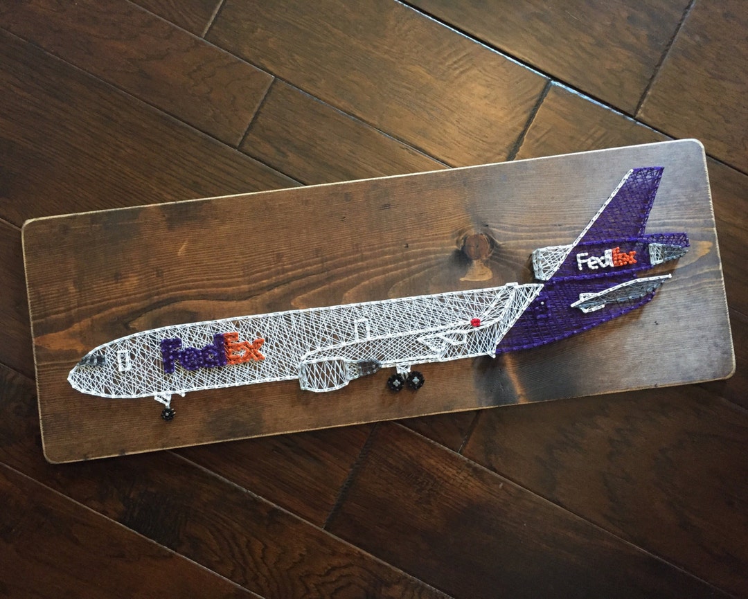 Fedex MD-11 Airplane String Art Aviation - Etsy
